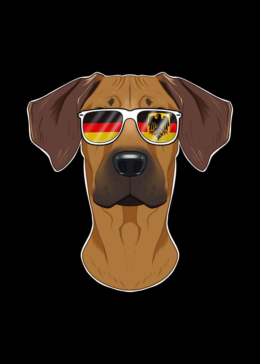 'Rhodesian Ridgeback' Poster by MaximusDesigns | Displate