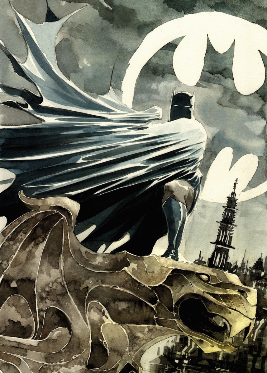 'Batman' Poster, picture, metal print, paint by DC Comics | Displate