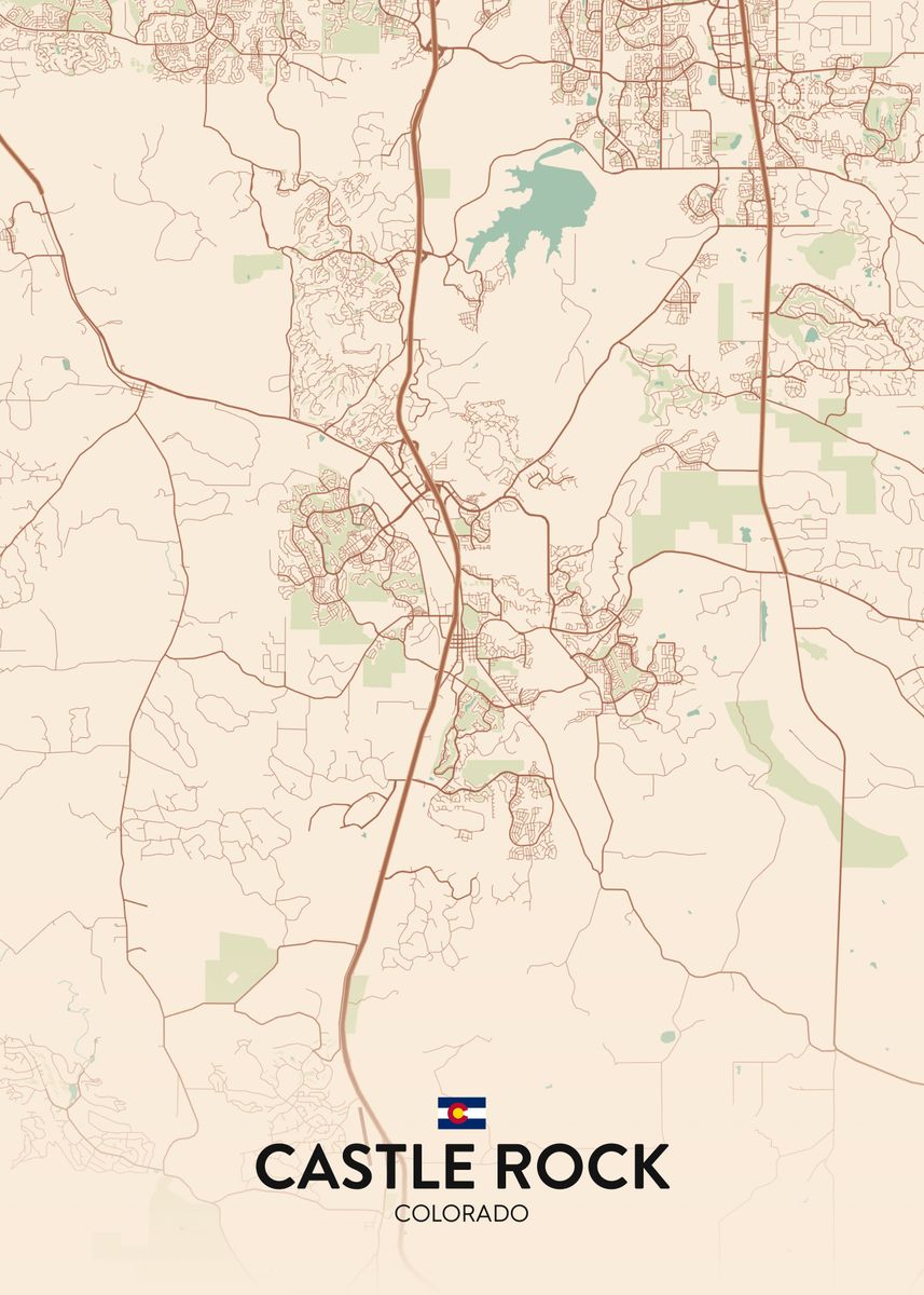 'Castle Rock CO' Poster, picture, metal print, paint by IMR Designs ...