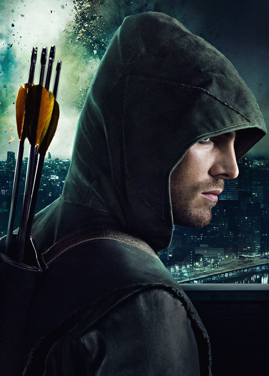 'Arrow Portrait' Poster, picture, metal print, paint by DC Comics ...