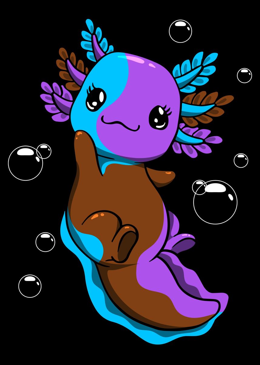 'Androsexual Flag Axolotl' Poster by AestheticAlex | Displate