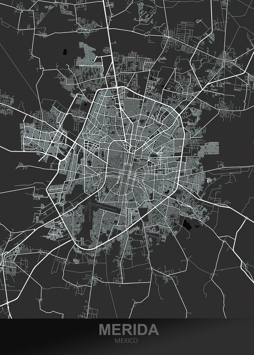 'Merida Mexico' Poster, picture, metal print, paint by Zake Yonkou ...