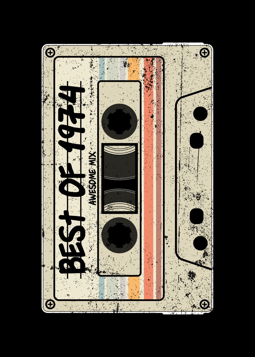 'Best of 1974' Poster by schmugo | Displate