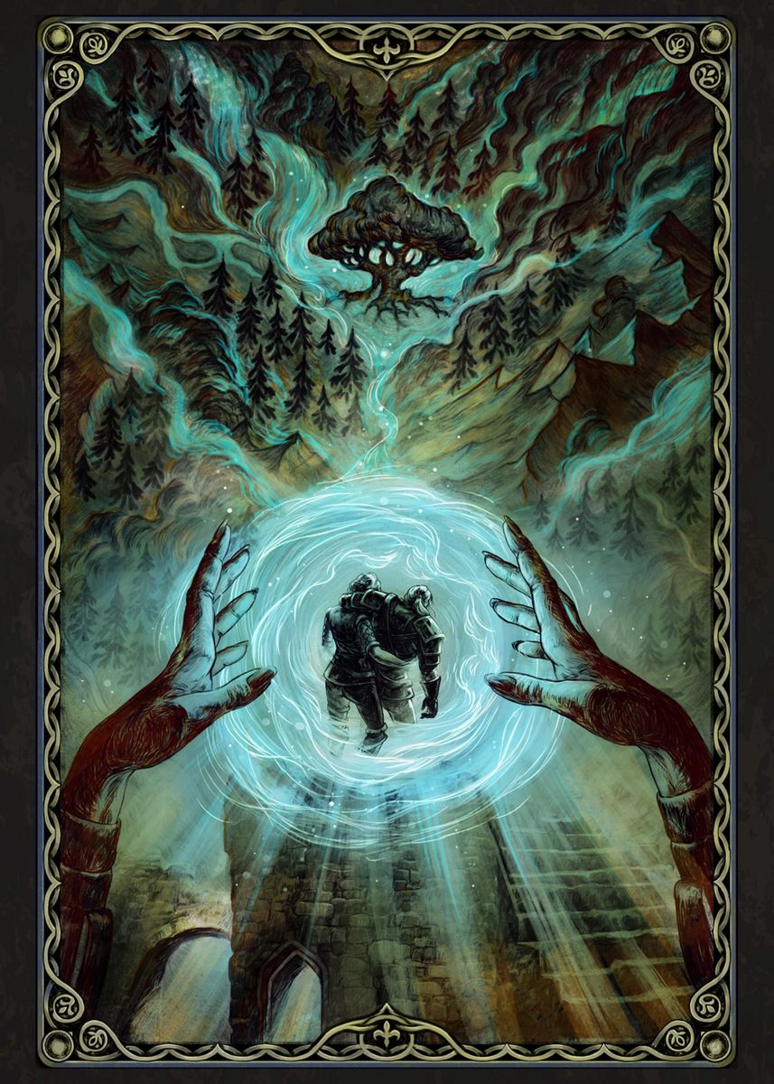 'The Spell' Poster, picture, metal print, paint by GWENT | Displate