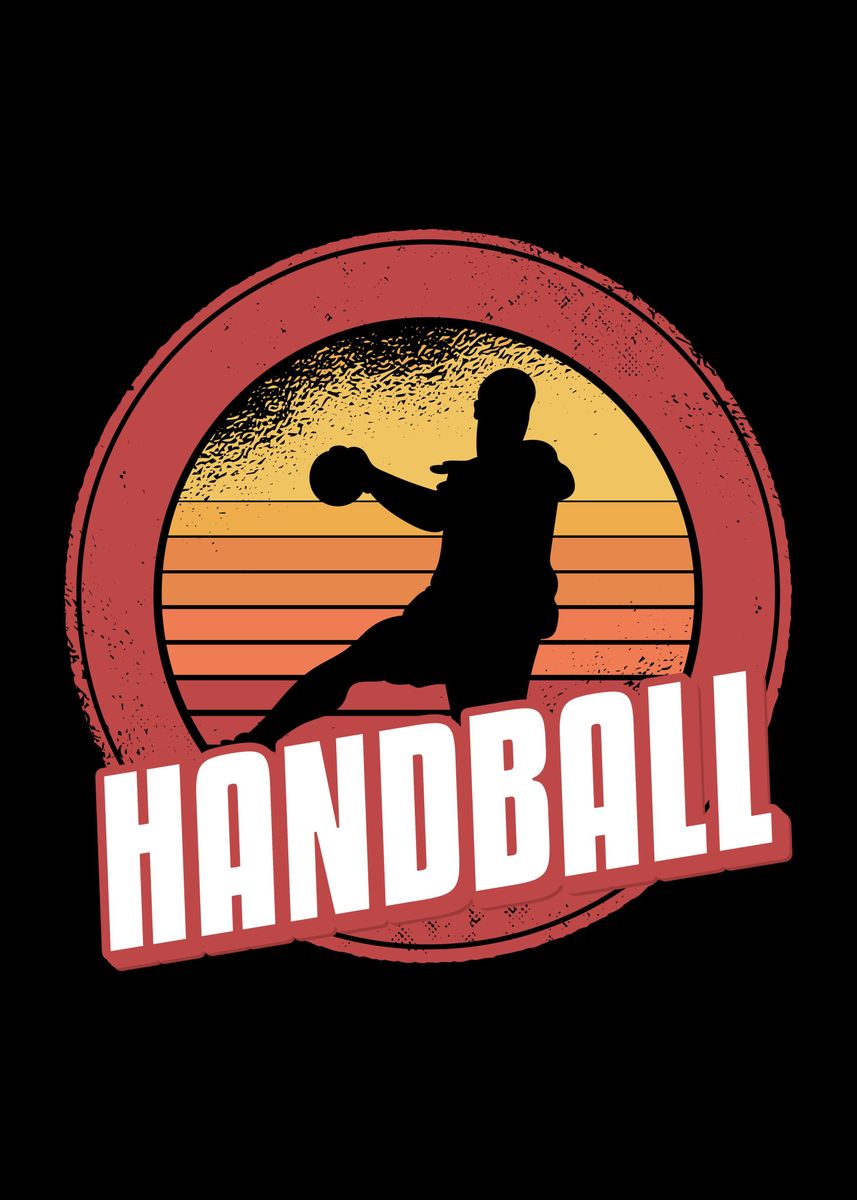 'Handball Player Sport' Poster by professionaldesigns | Displate