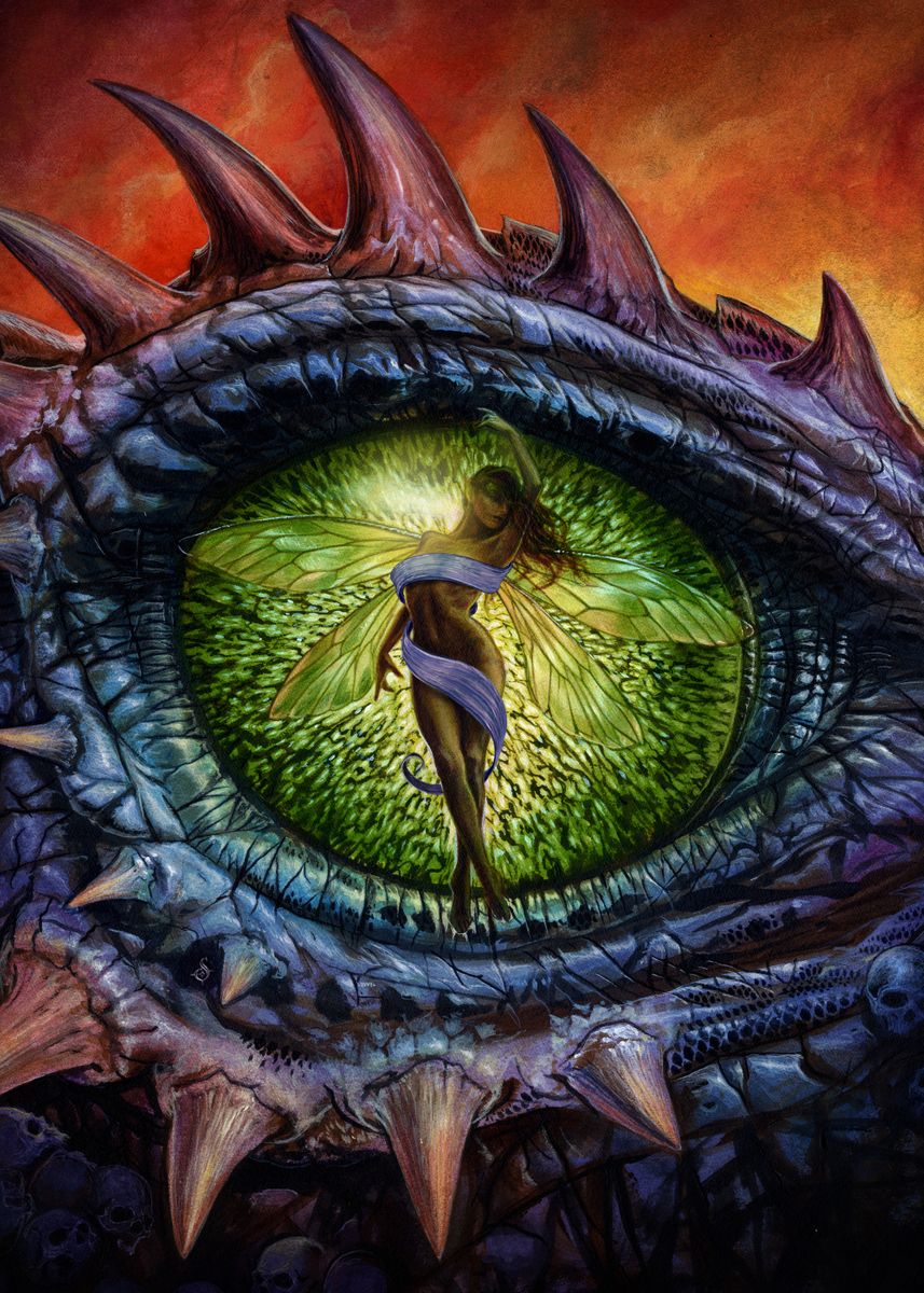 'Behold the Basilisk' Poster, picture, metal print, paint by Alchemy ...