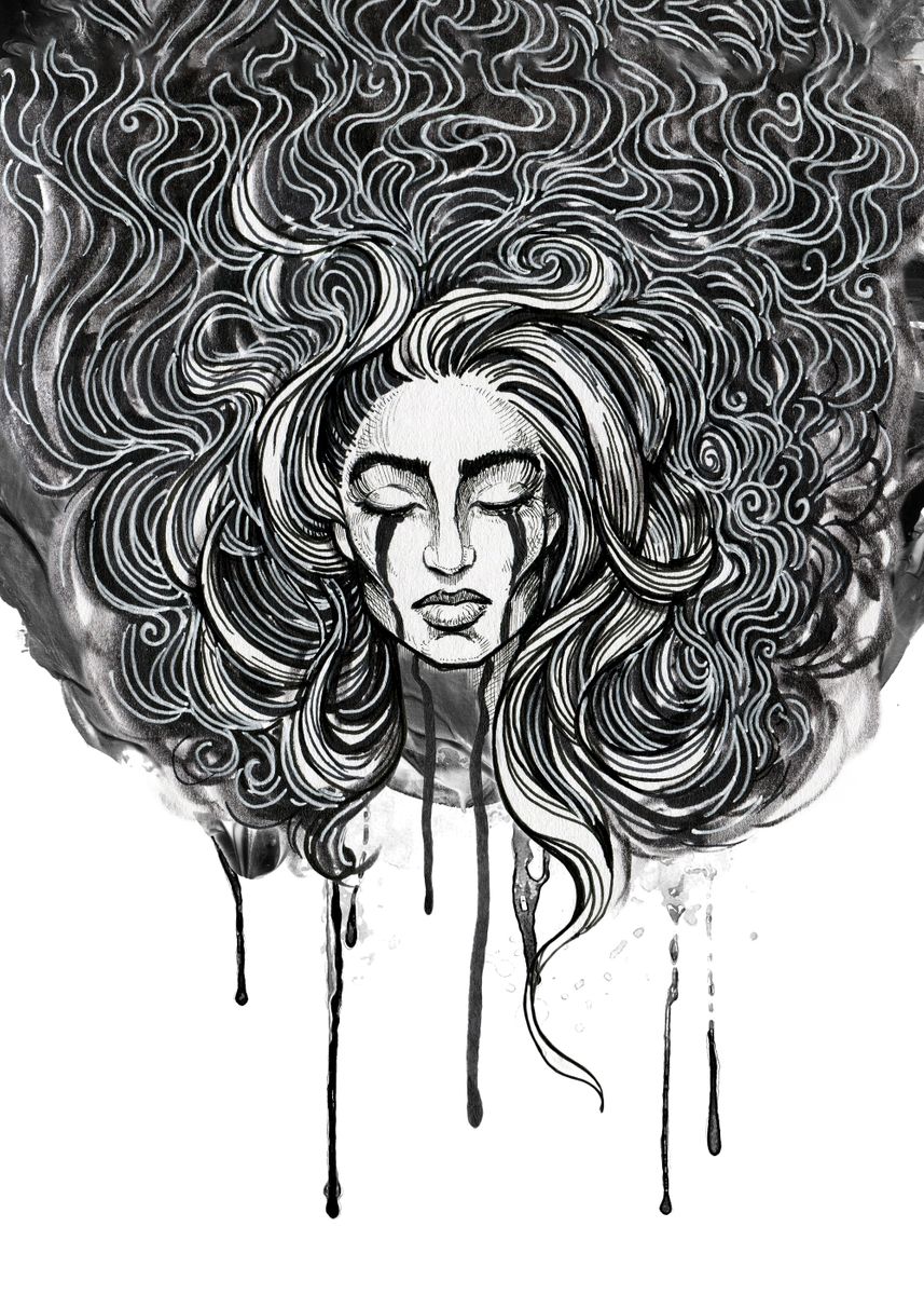 'Storm' Poster, picture, metal print, paint by Alex Kujawa | Displate