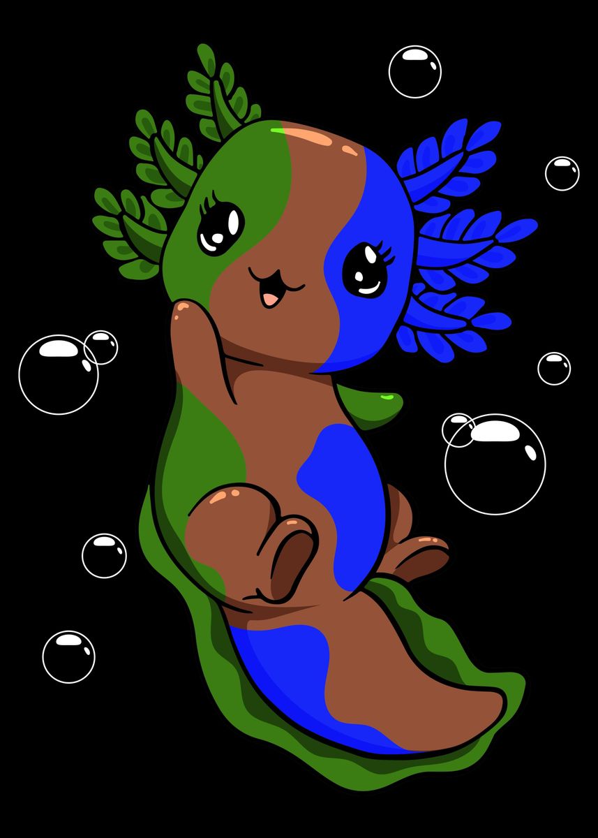 'Sapiosexual Flag Axolotl' Poster, picture, metal print, paint by ...