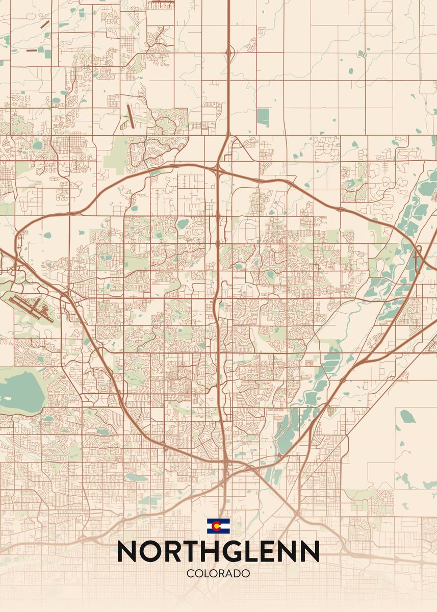 'Northglenn CO' Poster, picture, metal print, paint by IMR Designs ...