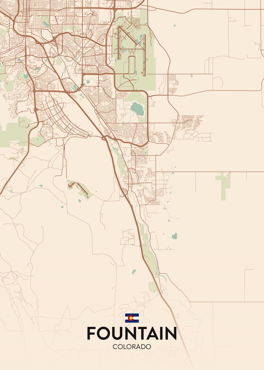 'Fountain CO' Poster by IMR Designs | Displate