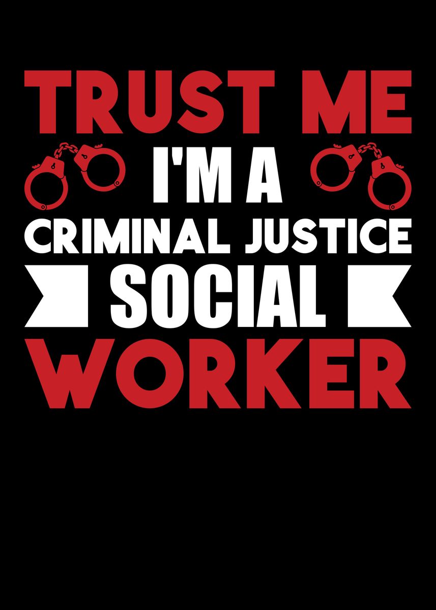 'Criminal Justice Worker' Poster by Lukes Pixel Studio | Displate