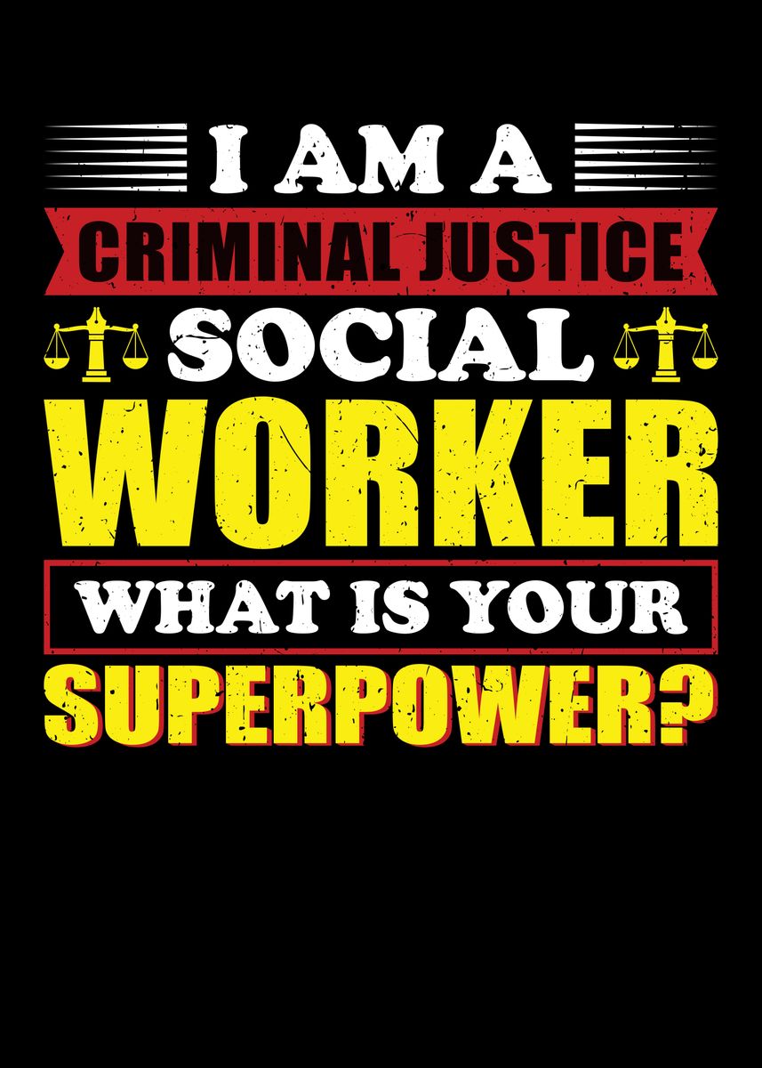 'Criminal Social Worker' Poster, picture, metal print, paint by Lukes ...