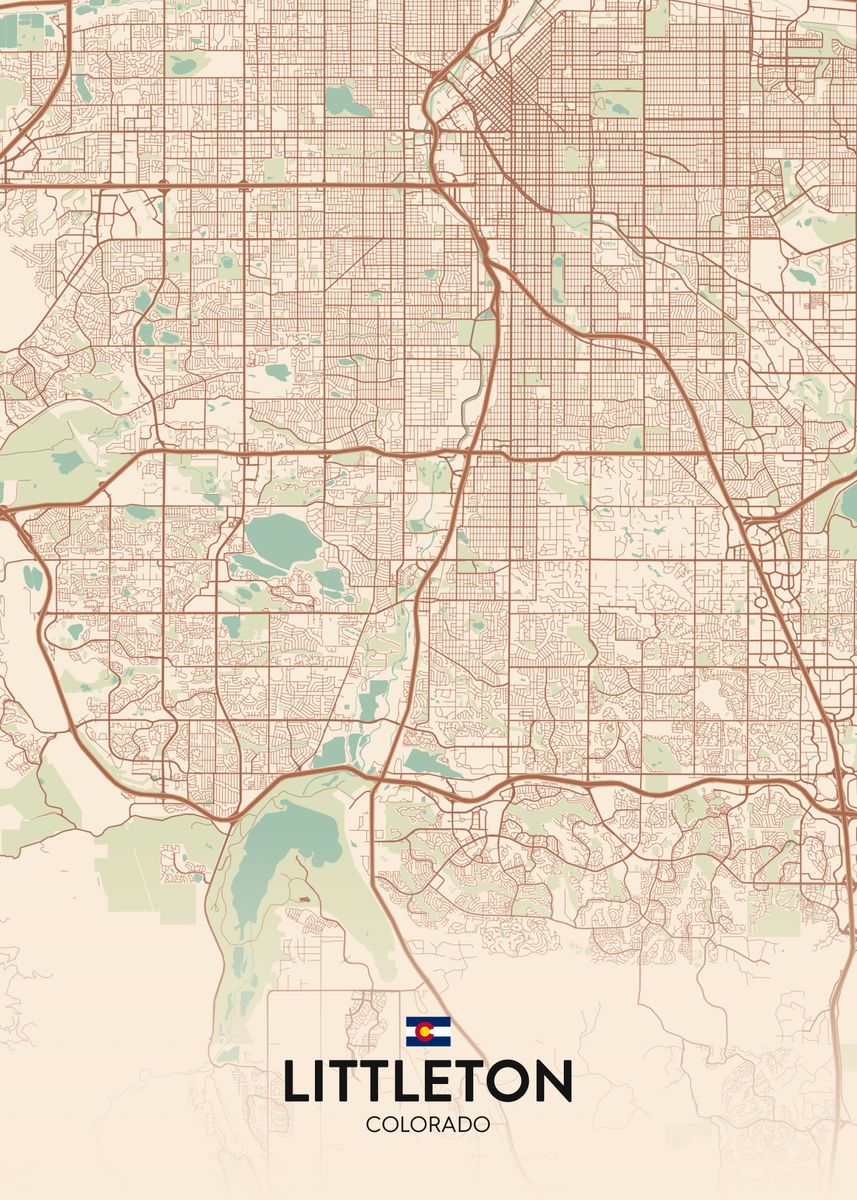 'Littleton CO' Poster by IMR Designs | Displate