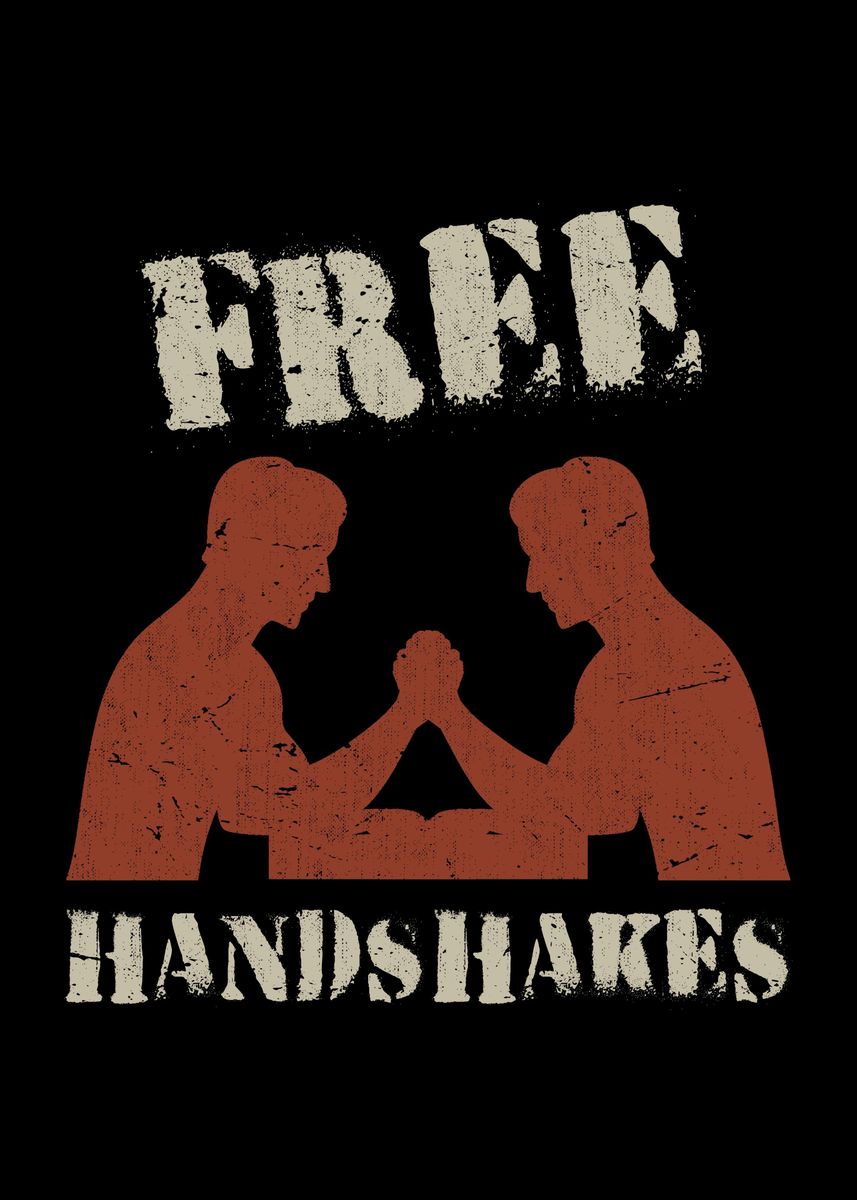 'Arm Wrestling Muscle' Poster, picture, metal print, paint by ...