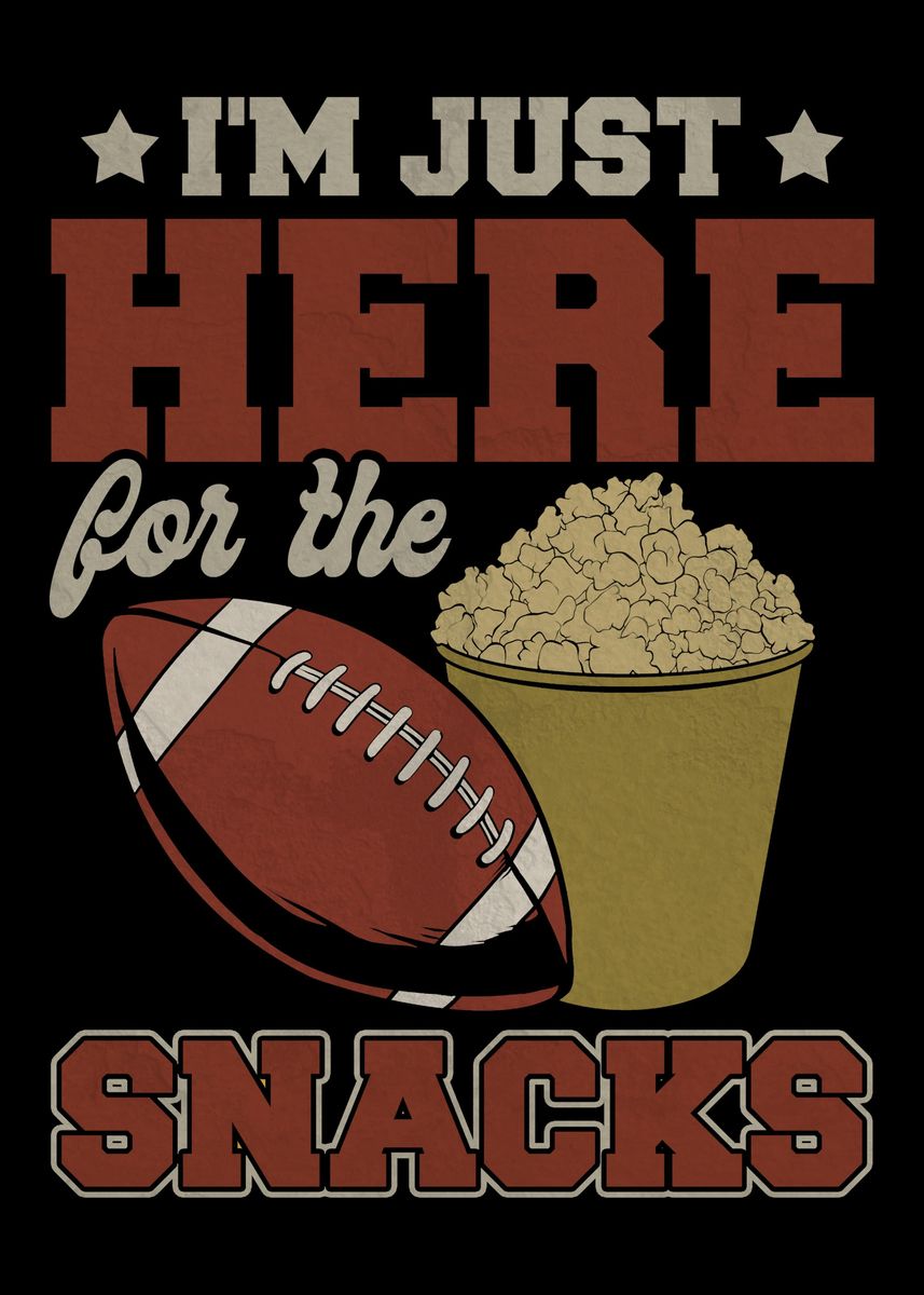 'American Football Popcorn' Poster by professionaldesigns | Displate