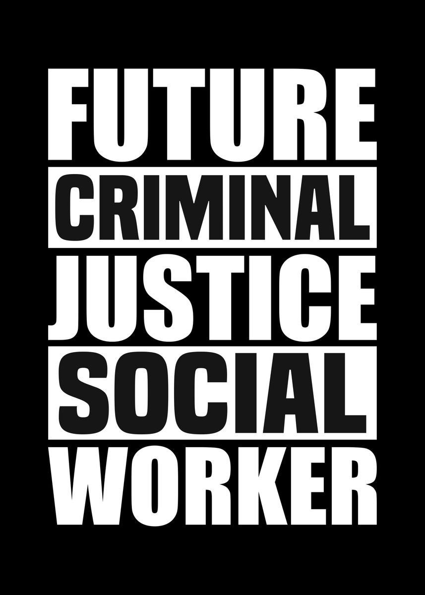 'Criminal Justice Worker' Poster by Lukes Pixel Studio | Displate