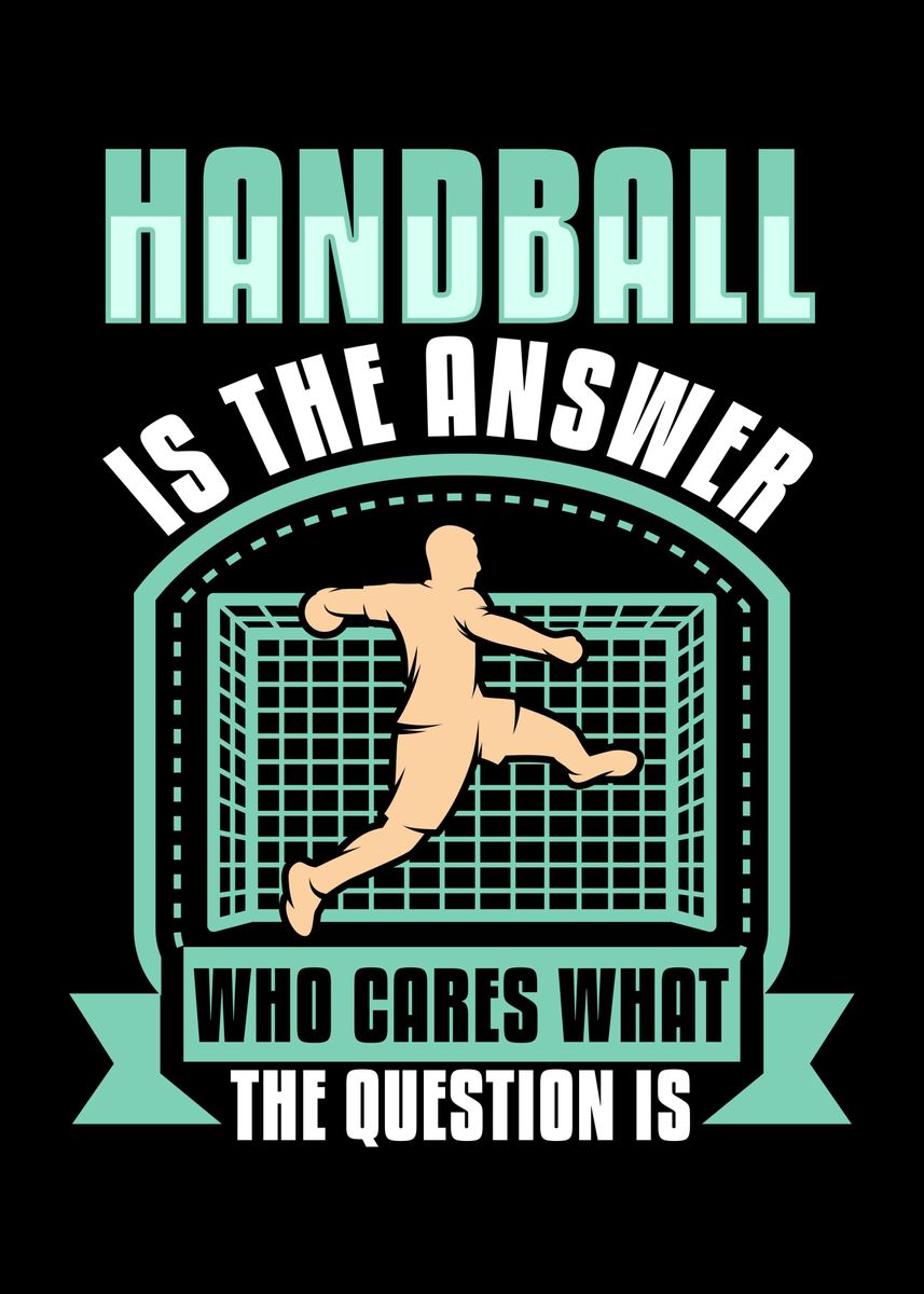 'Handball Player Sport Team' Poster by professionaldesigns | Displate