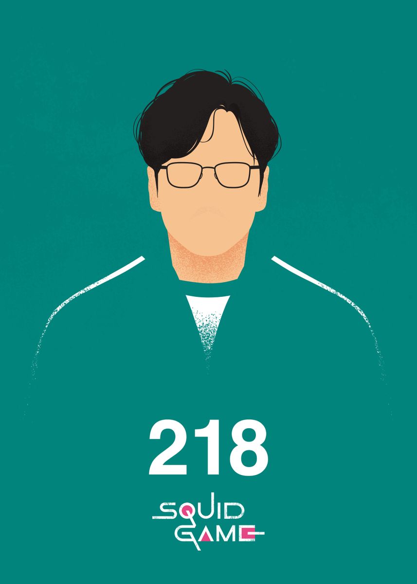 'Player 218' Poster by Squid Game | Displate