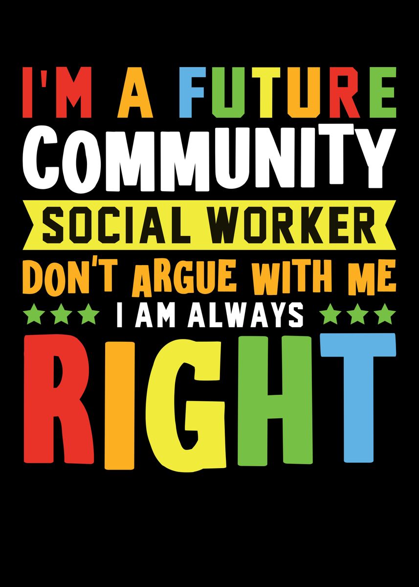 'Future Social Worker' Poster by Lukes Pixel Studio | Displate