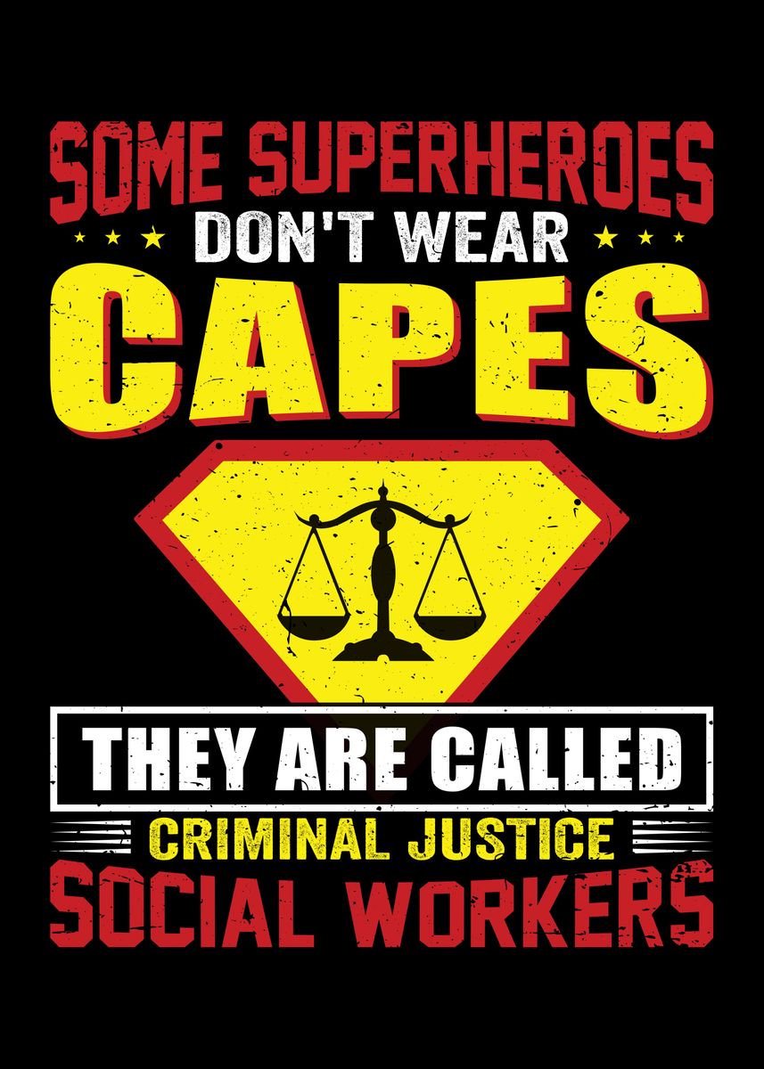 'Criminal Justice Social' Poster, picture, metal print, paint by Lukes ...