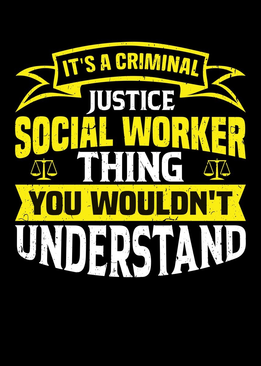 'Criminal Justice Worker' Poster, picture, metal print, paint by Lukes ...