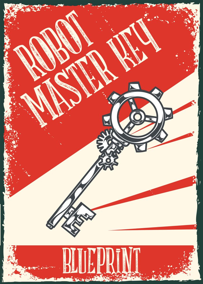 'Steampunk Master key' Poster, picture, metal print, paint by Stefan ...