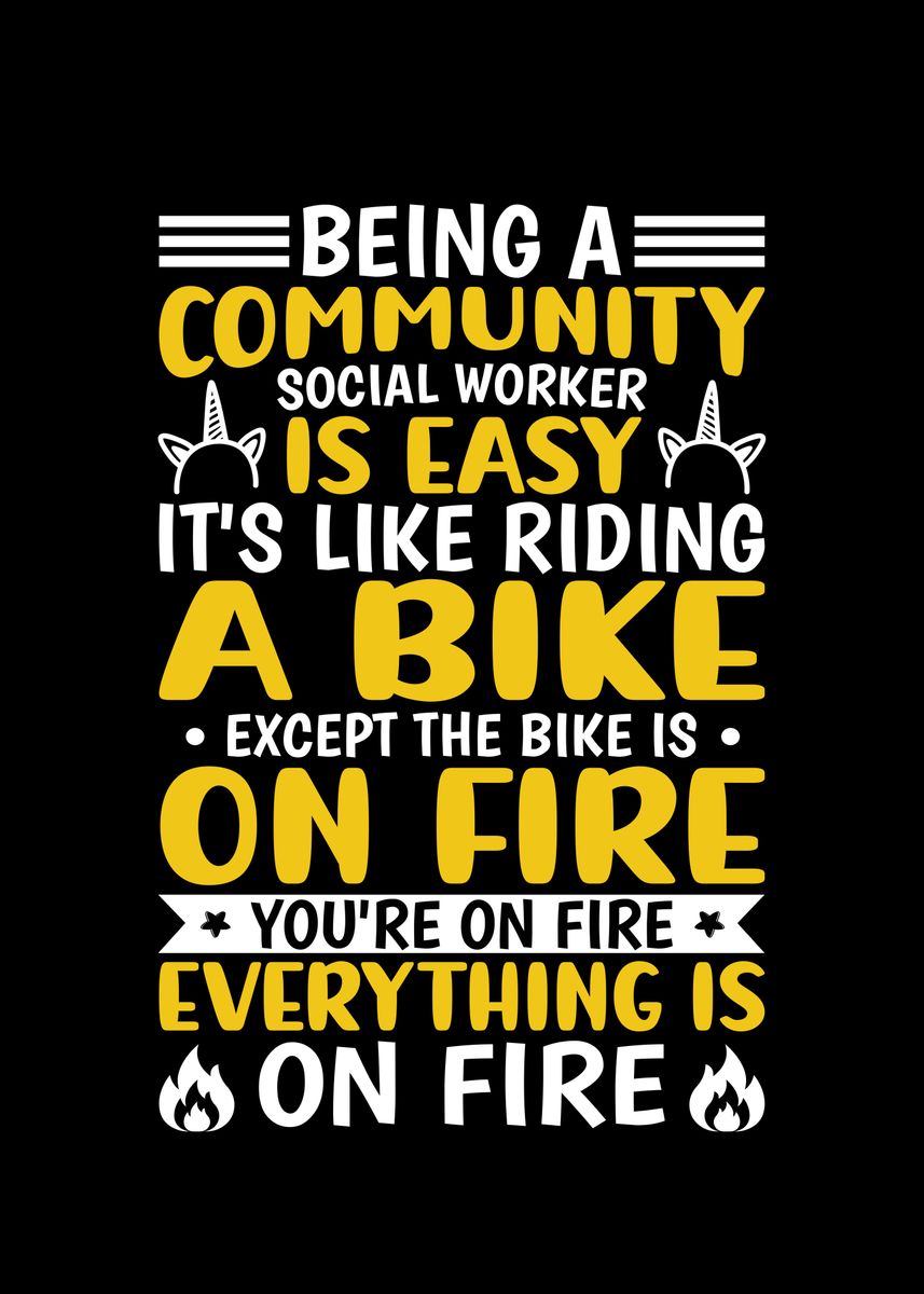 'Community Social Worker' Poster, picture, metal print, paint by Lukes ...