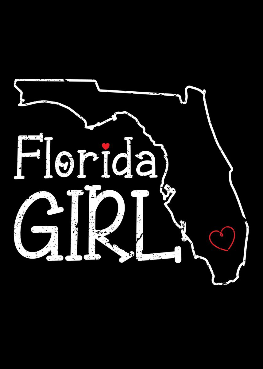 'Florida Girl Flo Grown' Poster, picture, metal print, paint by ...