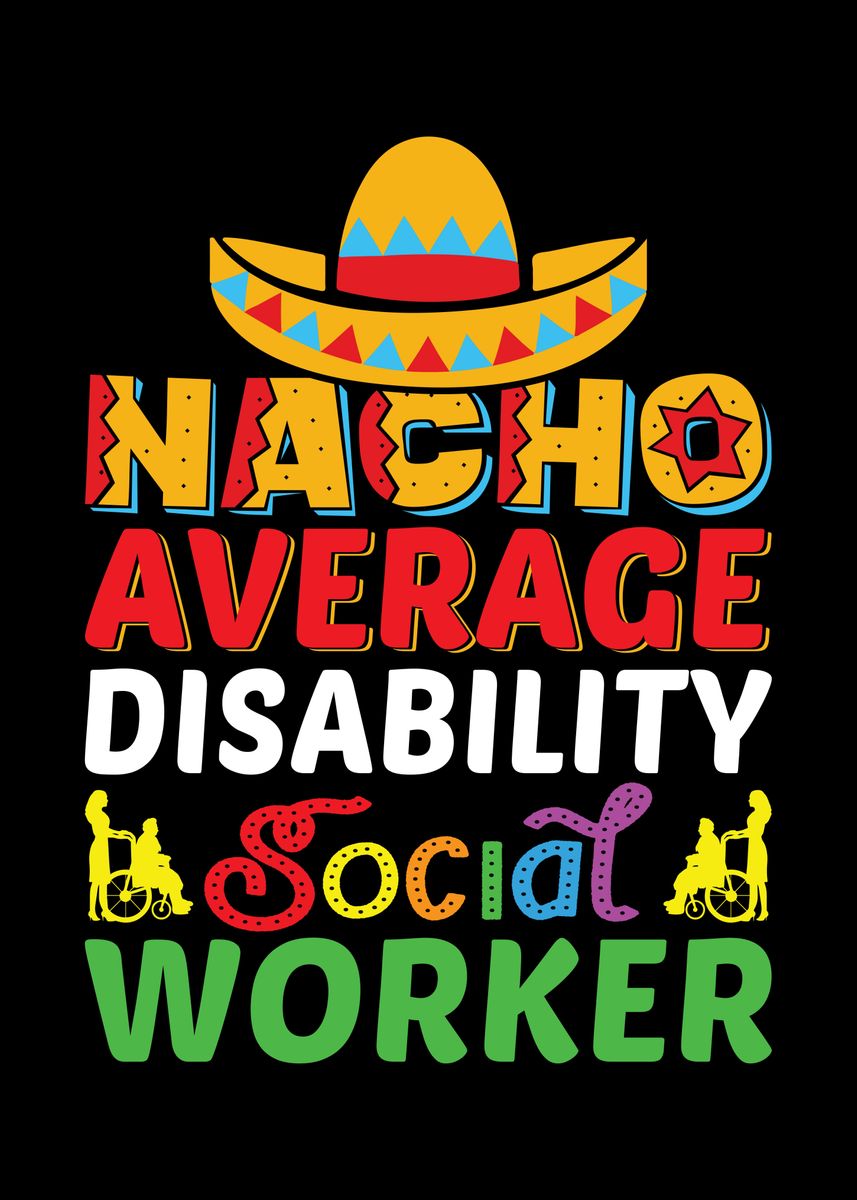 'Disability Social worker' Poster by Lukes Pixel Studio | Displate