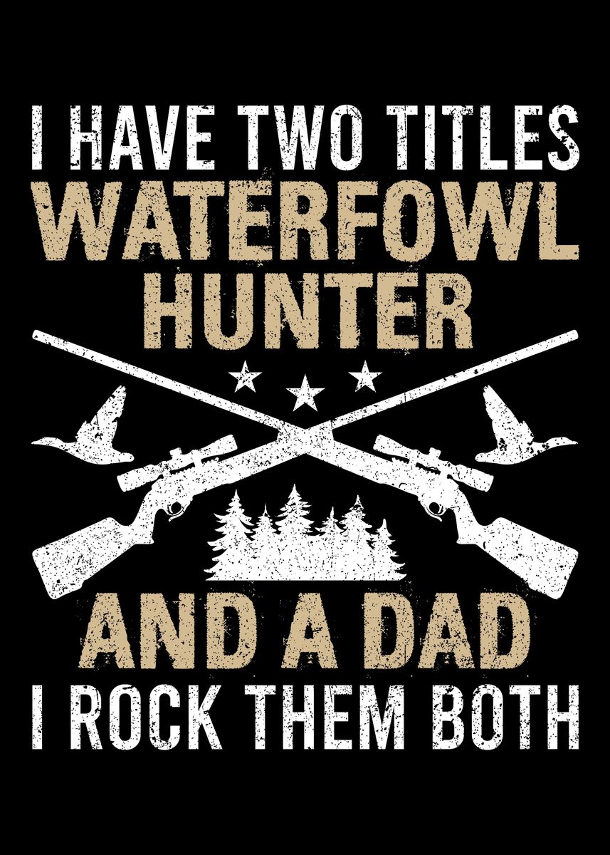 'Funny Waterfowl Hunting' Poster by AestheticAlex | Displate