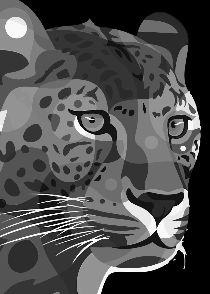 'LEOPARD' Poster by Cipto Andrianto | Displate