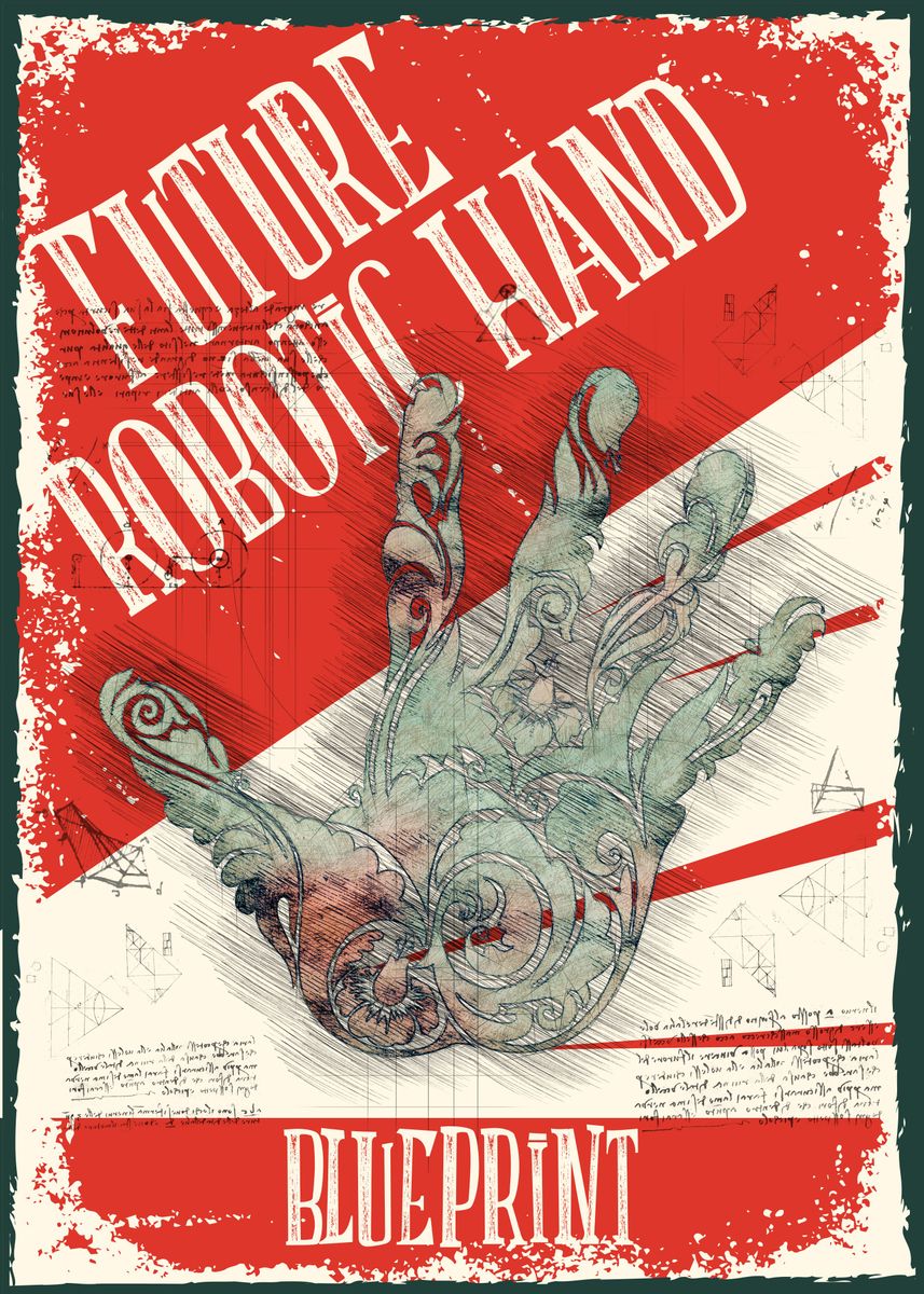 'Steampunk Robotic Hand' Poster, picture, metal print, paint by Stefan ...