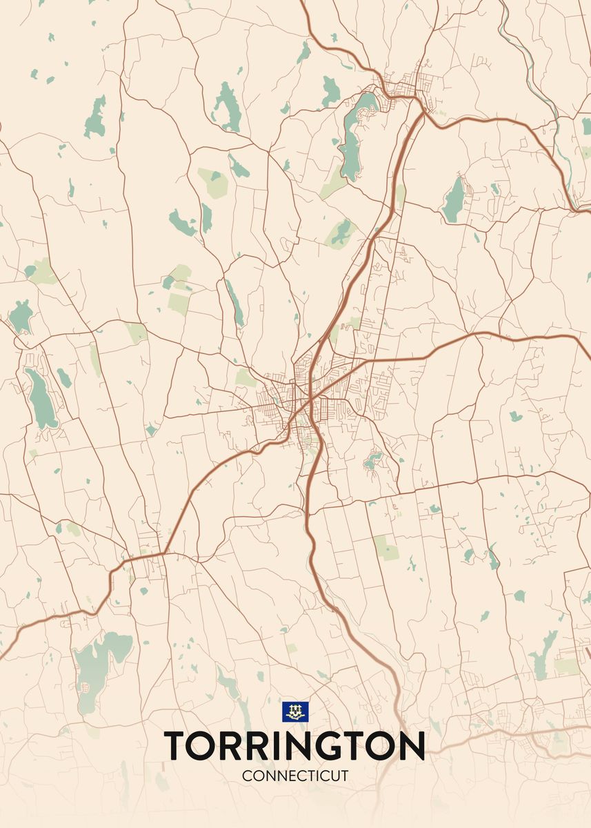 'Torrington CT' Poster, picture, metal print, paint by IMR Designs ...