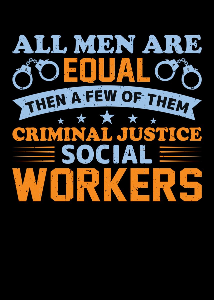 'Criminal Justice Workers' Poster by Lukes Pixel Studio | Displate