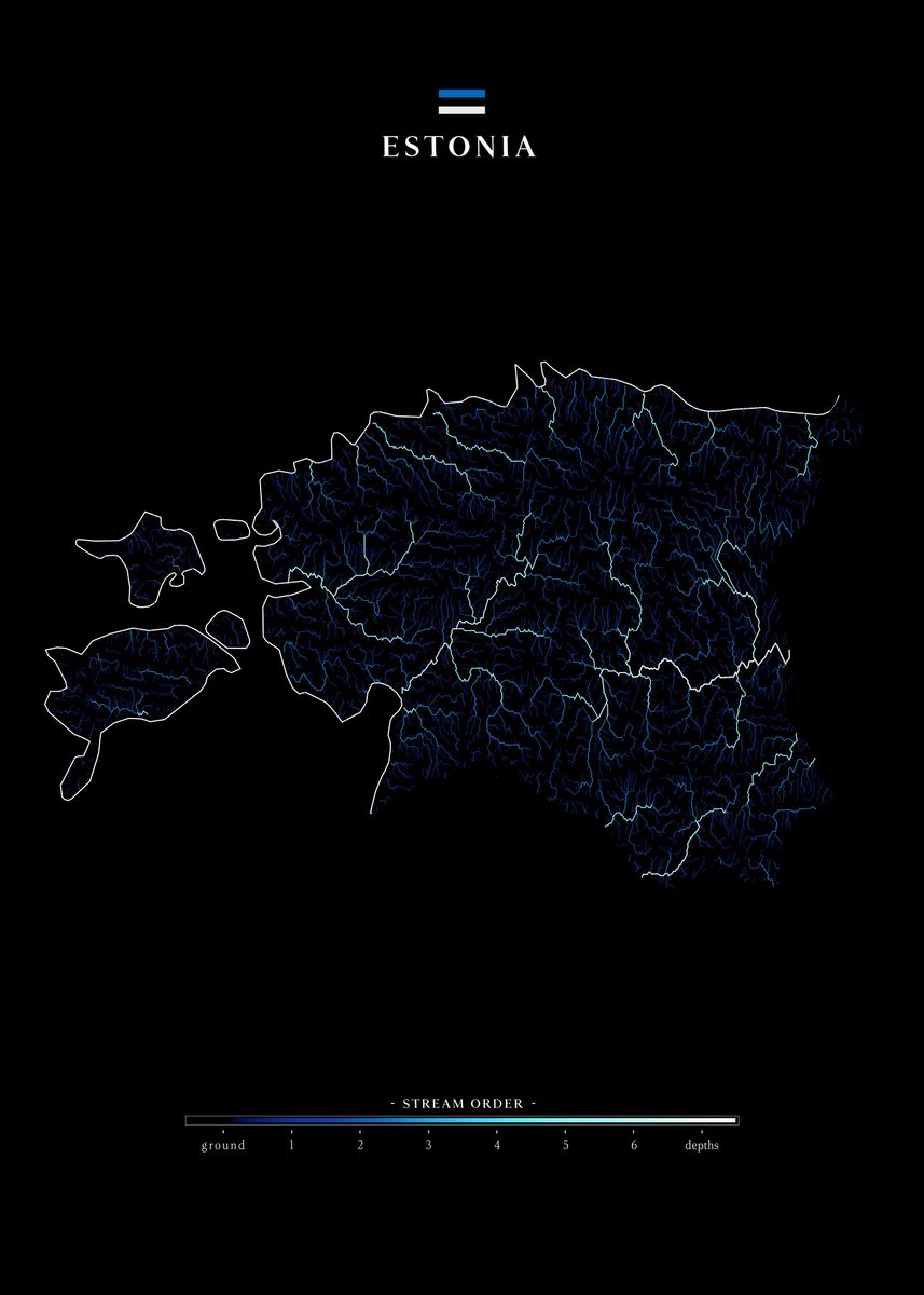 'Estonia' Poster, picture, metal print, paint by Raphael | Displate