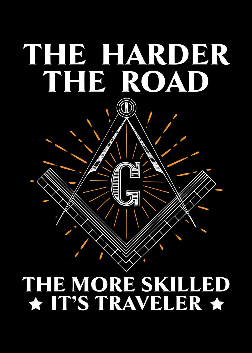 'Freemason' Poster, picture, metal print, paint by NAO | Displate