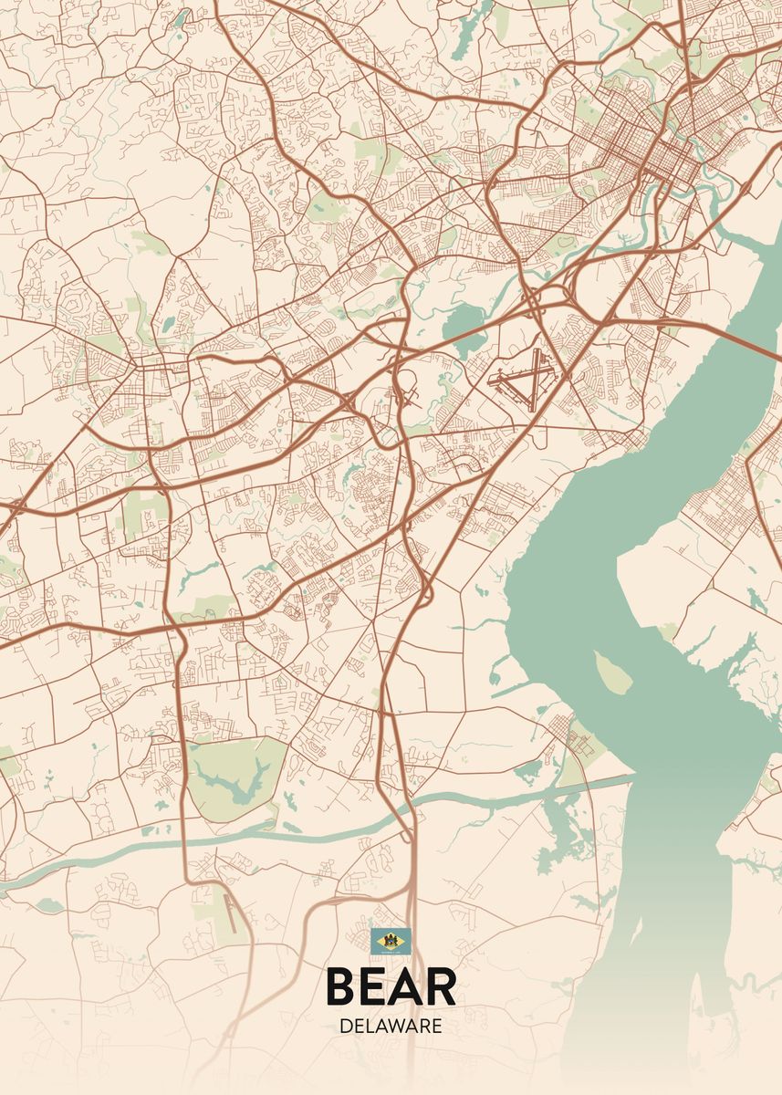 'Bear DE' Poster by IMR Designs | Displate