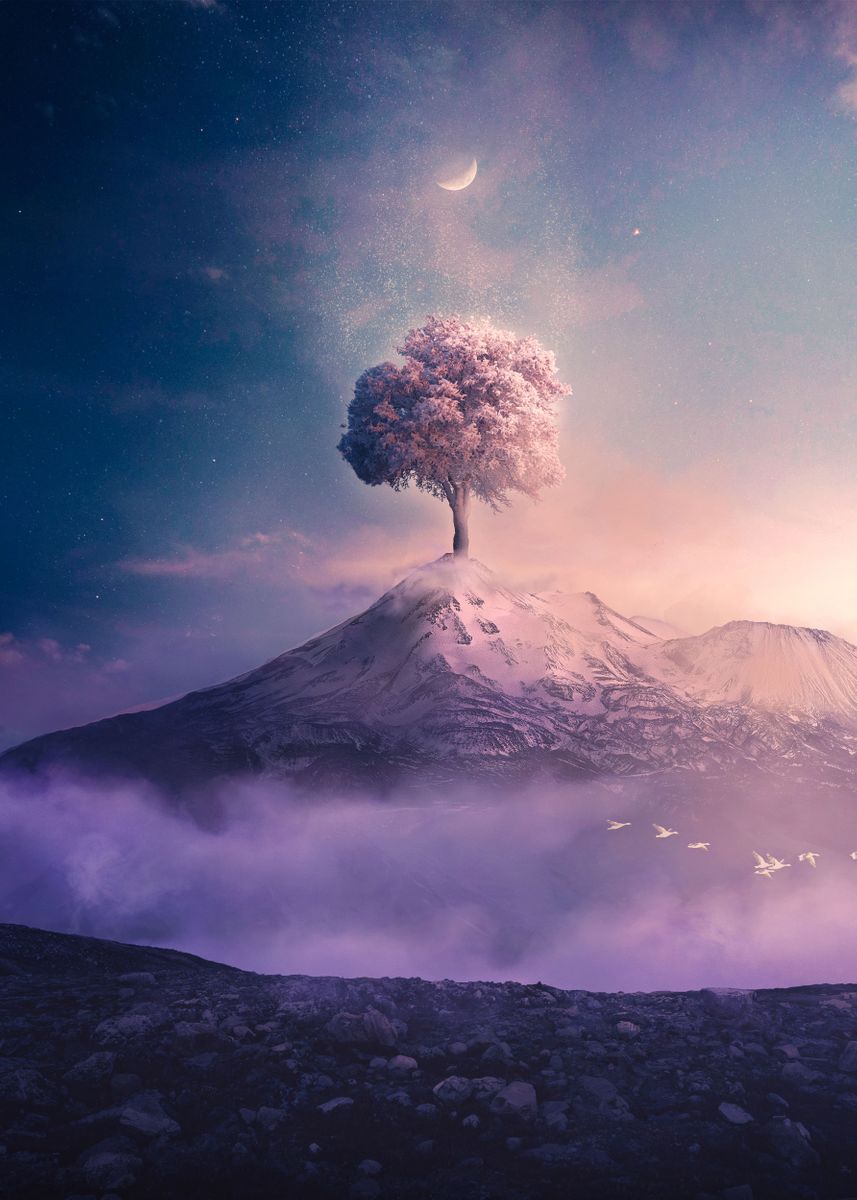 'Eternal Tree' Poster, picture, metal print, paint by thelastwonder ...