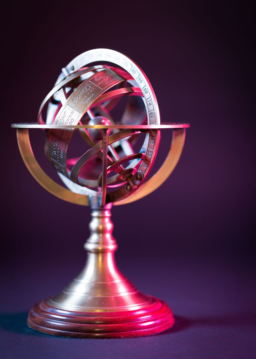 'Armillary Sphere Zodiac' Poster by Giuseppe Cammino | Displate