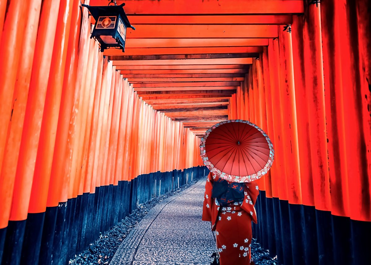 'Life In Red' Poster by Mango Art | Displate