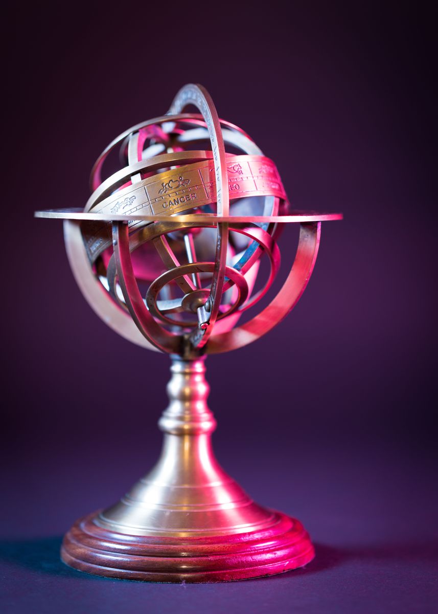 'Armillary Sphere Zodiac' Poster by Giuseppe Cammino | Displate