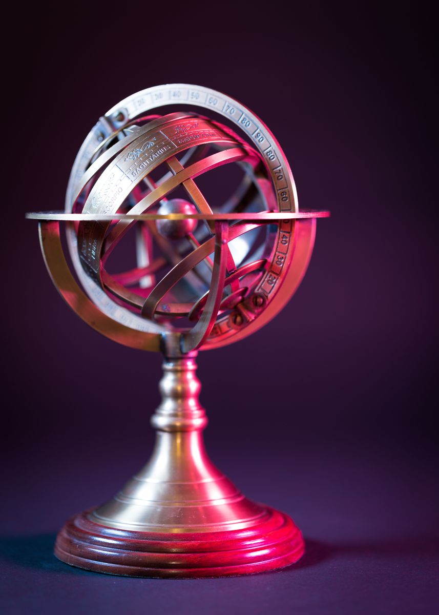 'Armillary Sphere Zodiac' Poster by Giuseppe Cammino | Displate