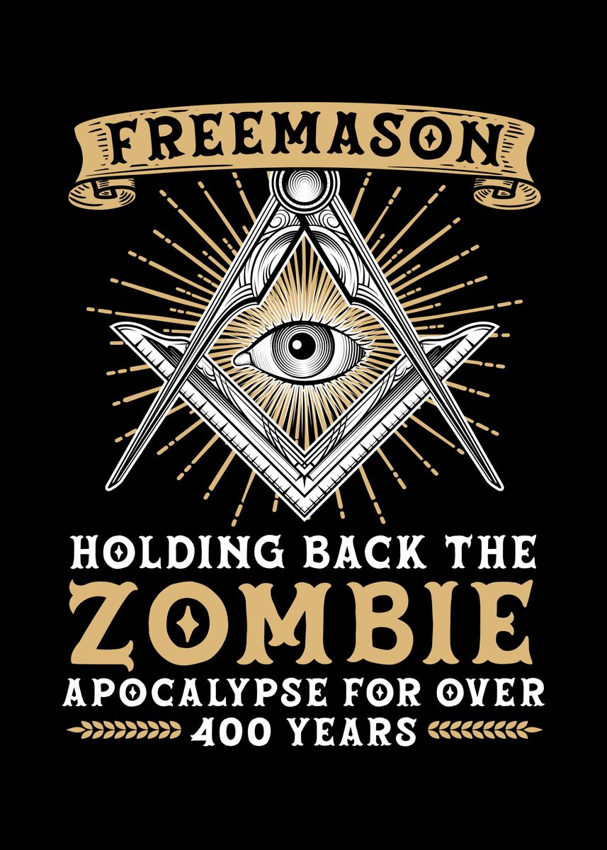 'Freemason' Poster, picture, metal print, paint by NAO | Displate