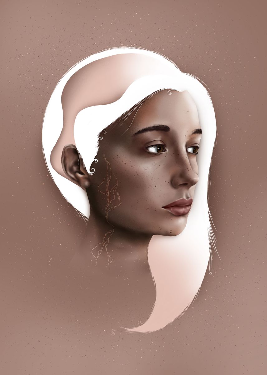 'Fiona' Poster, picture, metal print, paint by Gideon | Displate