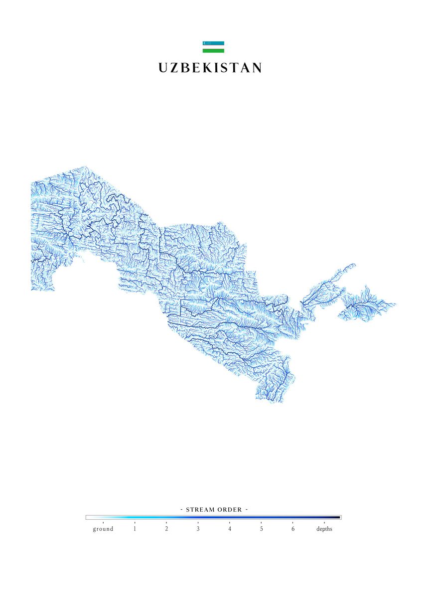 'Uzbekistan' Poster, picture, metal print, paint by Raphael | Displate