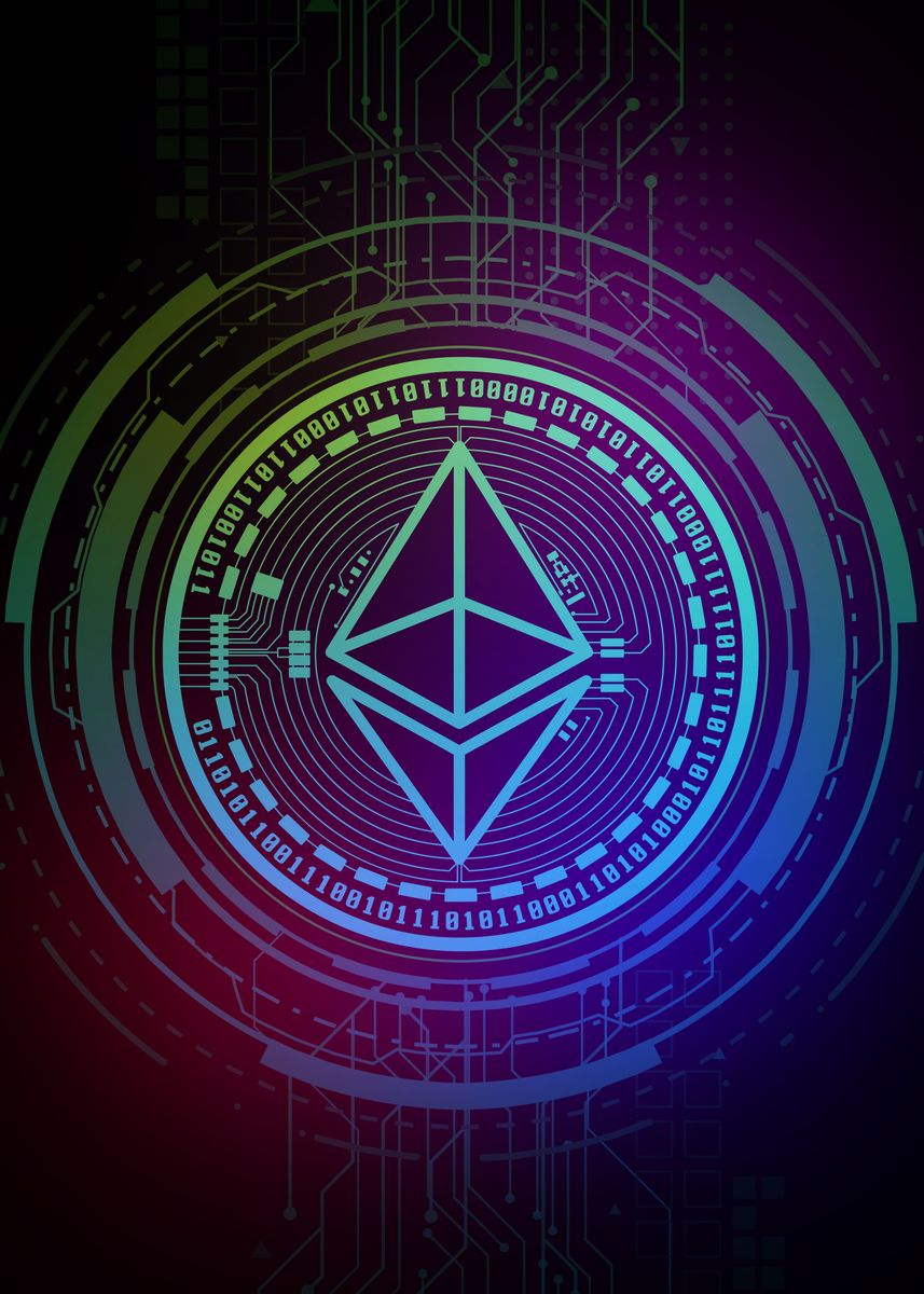 'Ethereum symbol' Poster, picture, metal print, paint by Ale Borges ...