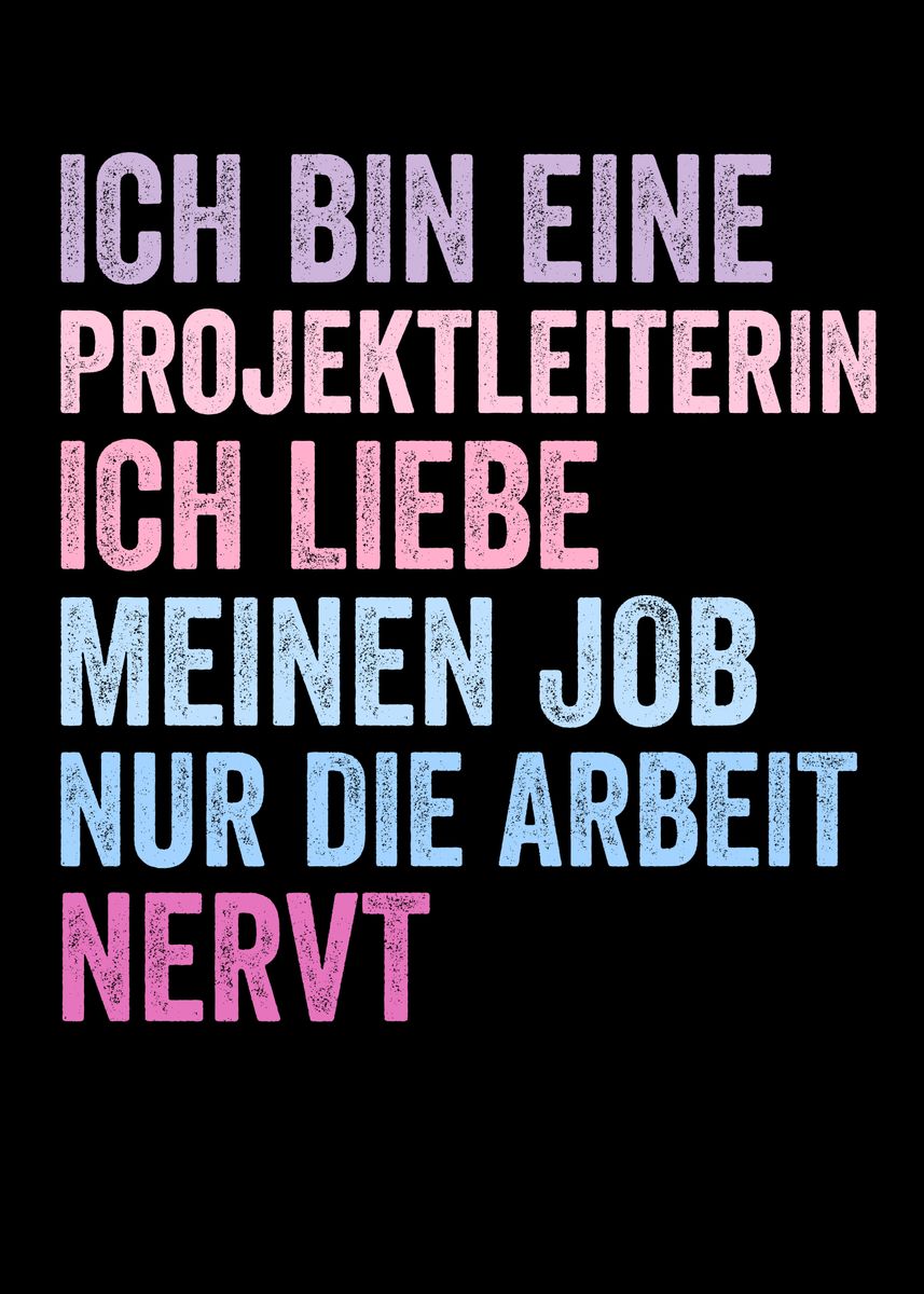 'ber Das Projekt Reden' Poster by Lukes Pixel Studio | Displate