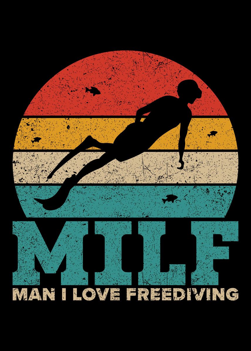 'Freediver' Poster, picture, metal print, paint by AestheticAlex | Displate