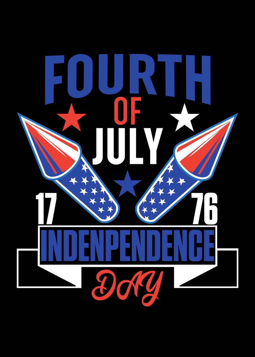 'Fourth of july' Poster by Clayborne Frank | Displate