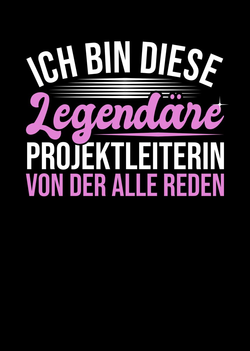 'Legendre Projektleiterin' Poster by Lukes Pixel Studio | Displate